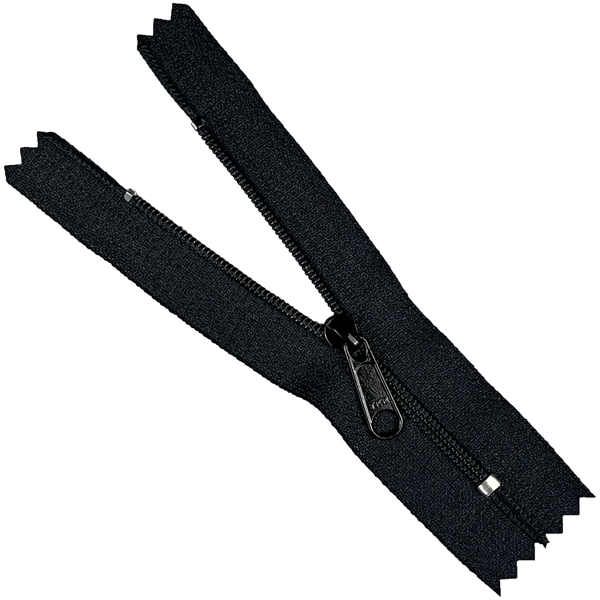 YKK #3C Nylon Coil Pre-Made Zipper Open - Black - 4.25inch| Zelikovitz.com