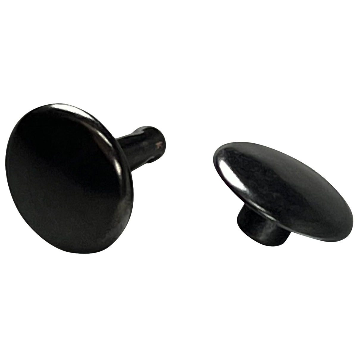 Double Cap Rapid Rivets XLarge 11mm Cap - Gunmetal| Zelikovitz.com