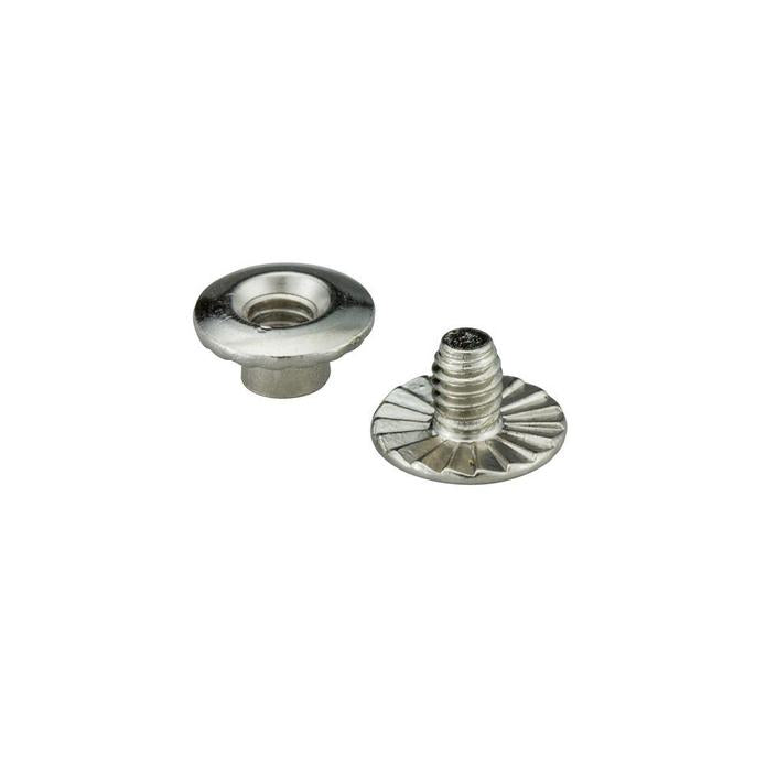 1/8" (3mm) Open Back Screw Posts NP, 10/PK| Zelikovitz.com