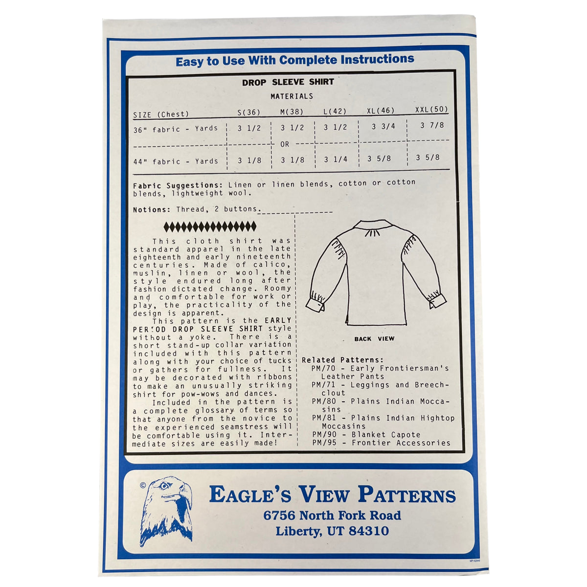 Early Drop Sleeve Pattern| Zelikovitz.com