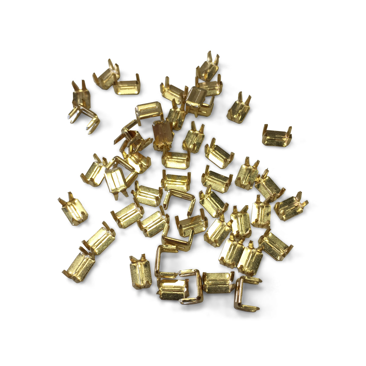 YKK #5 Bottom Stops Solid Brass Zipper Hardware Brass - 50 Pack ...