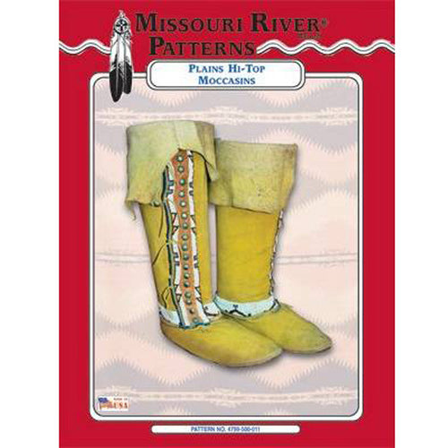Plains Style Hi-Top Moccasins Pattern| Zelikovitz.com