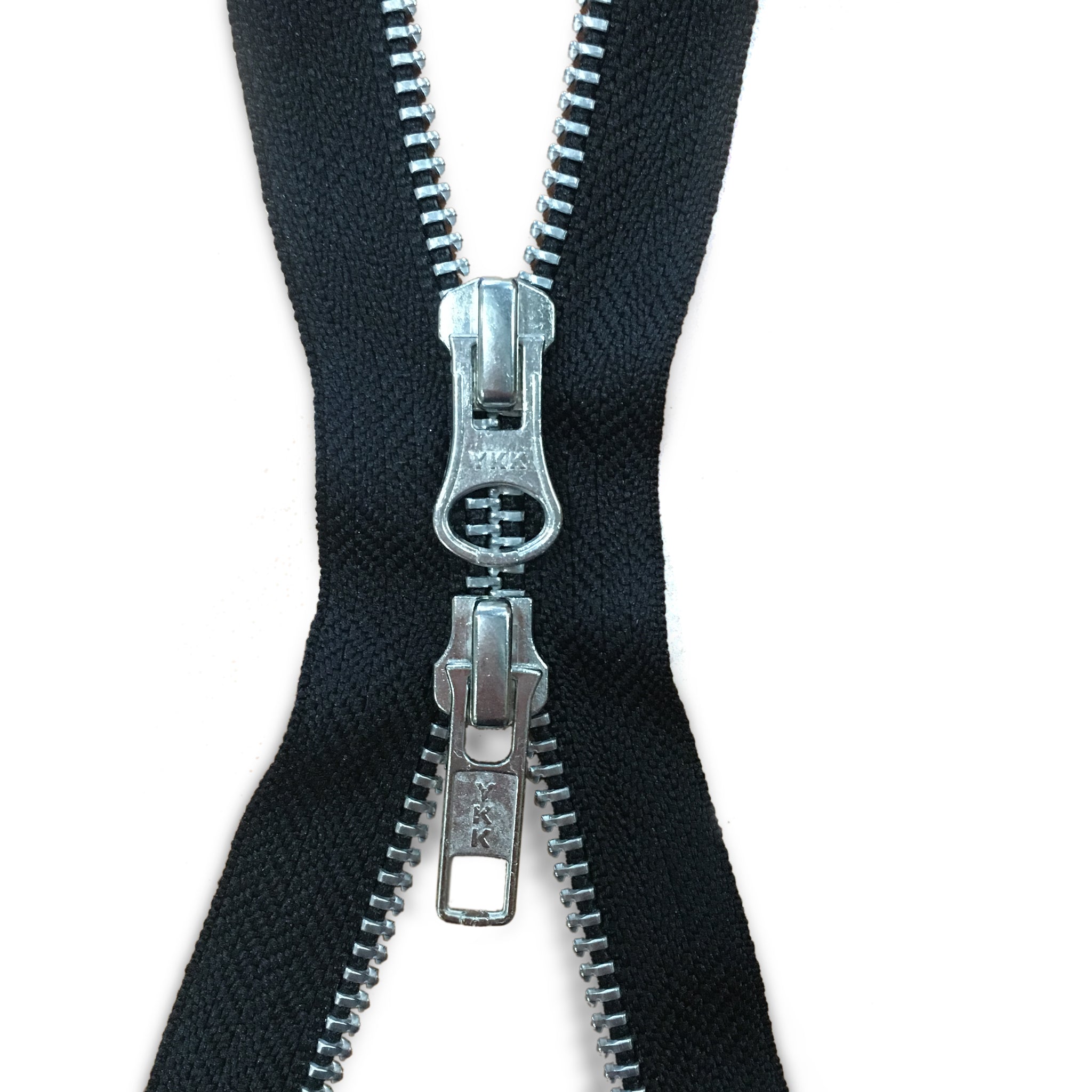 YKK #5 2-Way Aluminum Zipper 34" | Zelikovitz.com